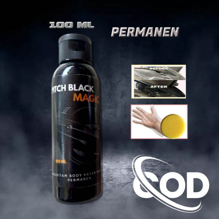 Kit Motor Pitch Black Magic Kemasan 100 ML Hitam Permanen | Lazada ...