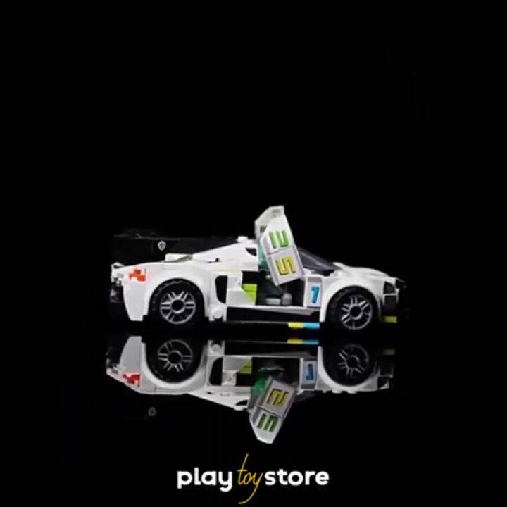 Building Block Sports Car Model Series Lamborghini AE86 Bugatti Porsche ...