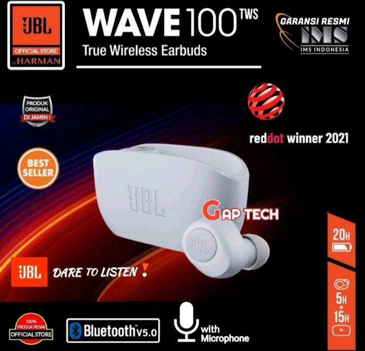 JBL Wave 100 TWS / Wave 100TWS / Wave100 TWS True Wireless Earbuds ...