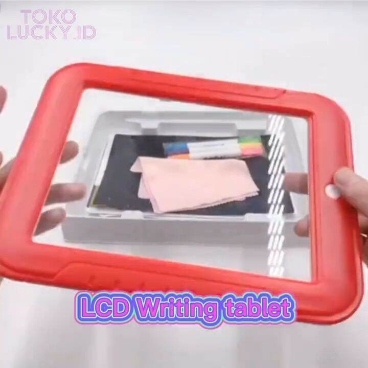 Papan Tulis Anak Spidol Kaca LED Backlight Writing Tablet 9 inch Neon ...
