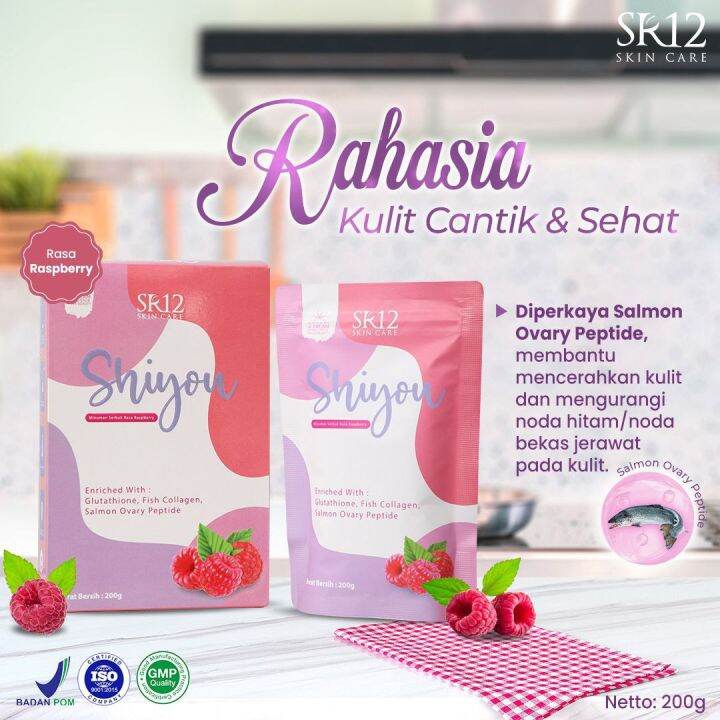SR12 Shiyou Collagen Raspberry 200gr Minuman Kolagen | Lazada Indonesia
