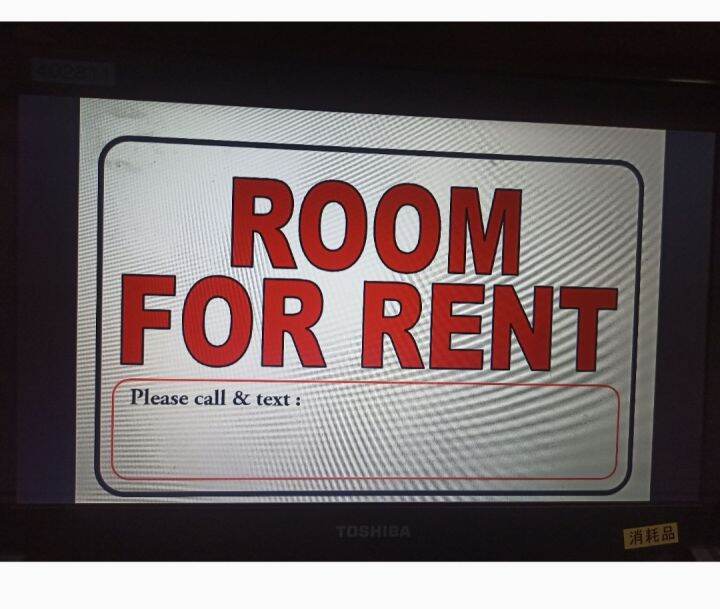 Room for Rent PVC Signage A4 Size | Lazada PH