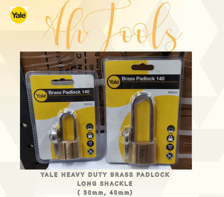 YALE SOLID BRASS BODY PADLOCK MODEL V140. 30MM,40MM LONG SHACKLE | Lazada PH
