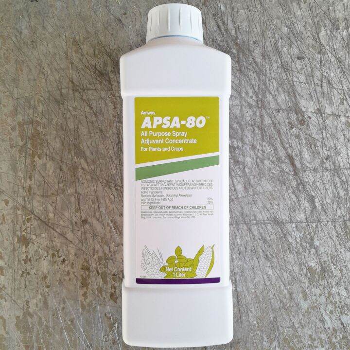APSA-80 (1 LITER) ALL PURPOSE SPRAY ADJUVANT CONCENTRATE FOR CROPS AND ...