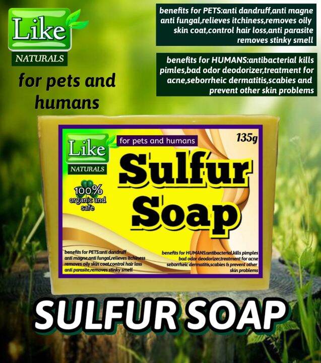 Sulfur Soap Like naturals 135g for pets and humans | Lazada PH