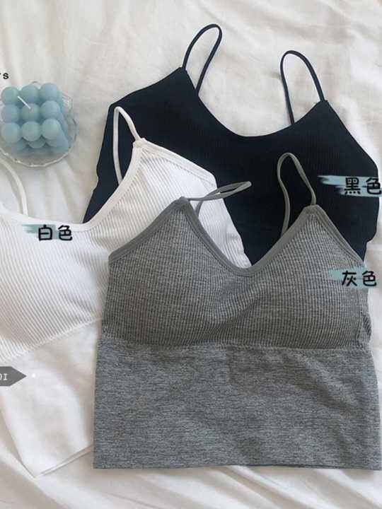 White Hot Girl Sports Sling Underwear Tube Top Vest Women's Summer New ...
