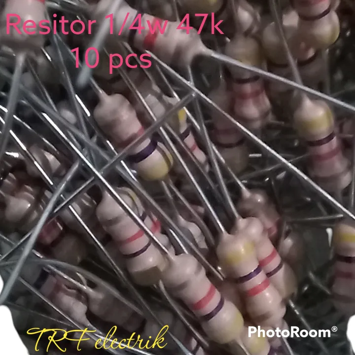 Resistor 1/4 watt 47k ohm (10 pcs) | Lazada Indonesia