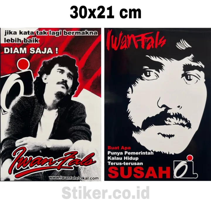 Sticker Jumbo Iwan Fals OI Ukuran 30x21 cm | Lazada Indonesia