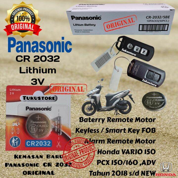 Baterai Remote Motor VARIO150,PCX,ADV,SCOOPY/BEAT 2021 Alarm Smart Key ...