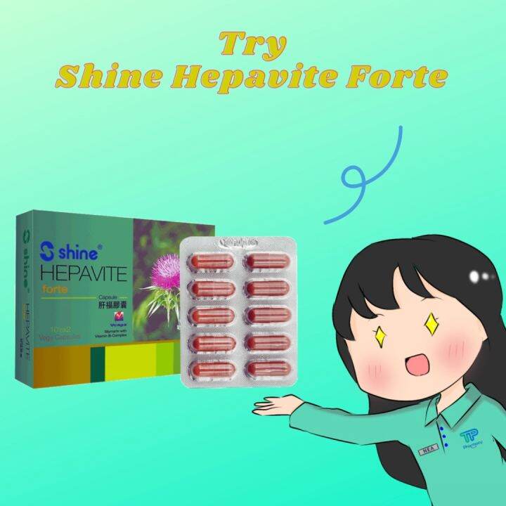 SHINE HEPAVITE FORTE CAPSULES 100'S (Treatment for Liver) | Lazada