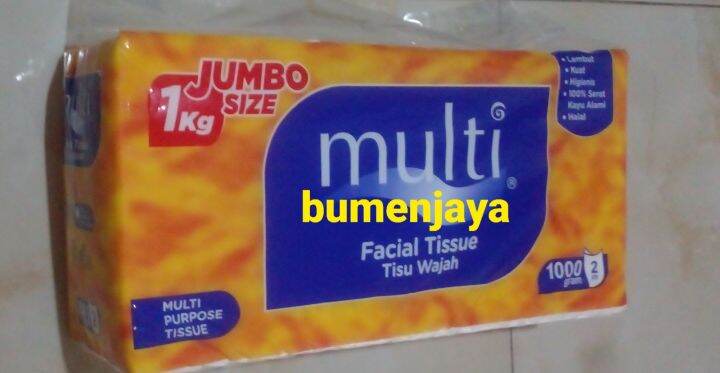Multi 1000 gram facial tissue 1 kg tisu jumbo serbaguna | Lazada Indonesia