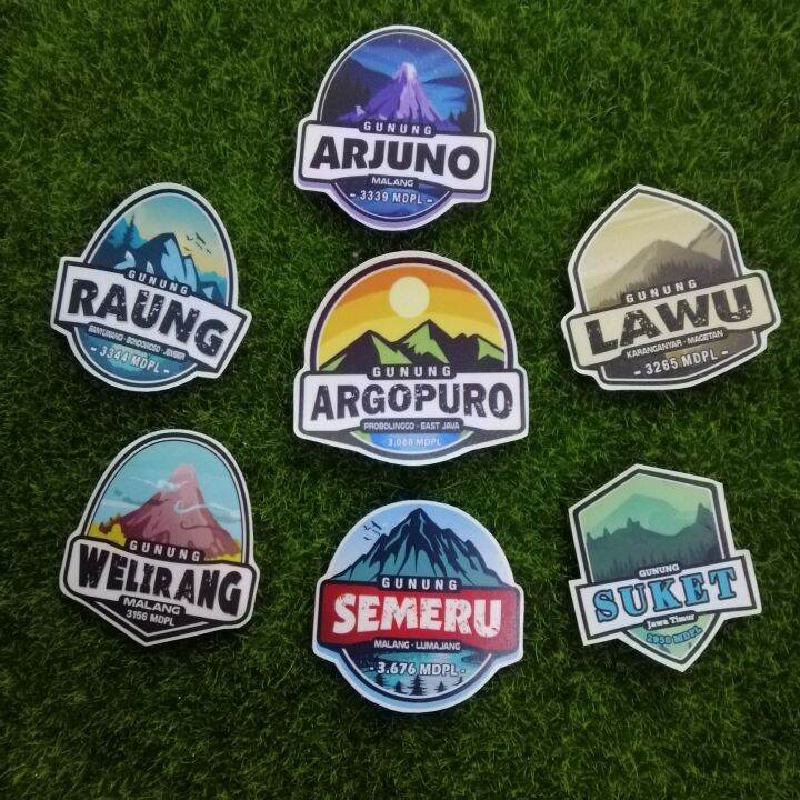 stiker waterproof 7 summits Jawa Timur - sticker anti air gunung ...