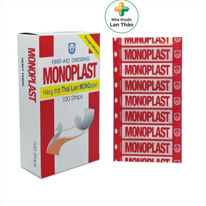 BĂNG CÁ NHÂN MONOPLAST THÁI LAN HỘP 100 MIẾNG GIÁ TỐT | Lazada.vn