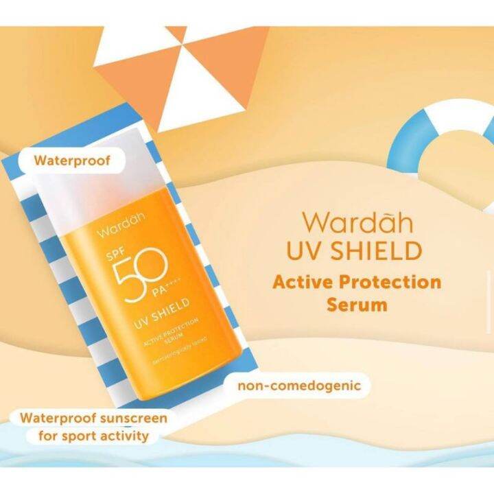 Wardah UV Shield Active Protection Serum SPF 50 PA++++ 35ml (SunScreen ...