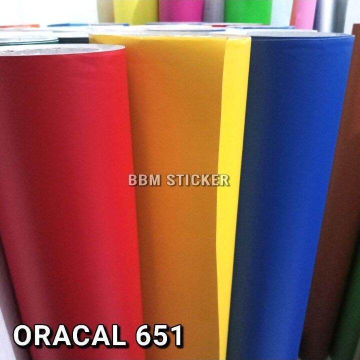 Stiker ORACAL 651 doff matte skotlet wrap decal mobil motor | Lazada ...