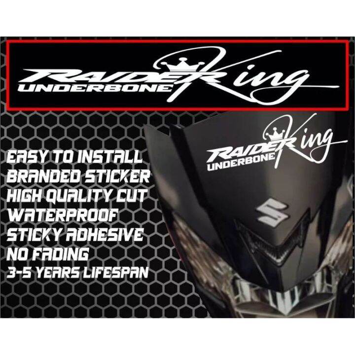 RAIDER 150 FI UNDERBONE KING STICKER DCDK | Lazada PH