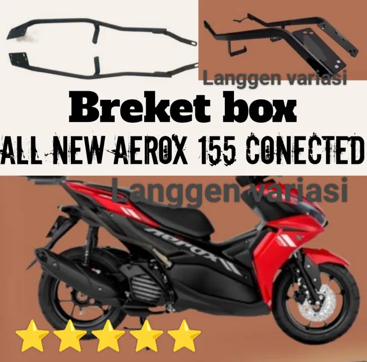 Breket top box yamaha aerox all new conected 2020-2021 PNP merk box ...