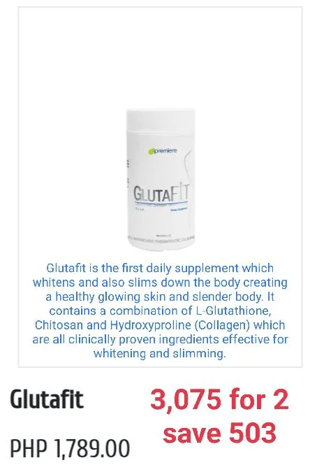 GlutaFit | Lazada PH: Buy sell online Whitening with cheap price ...