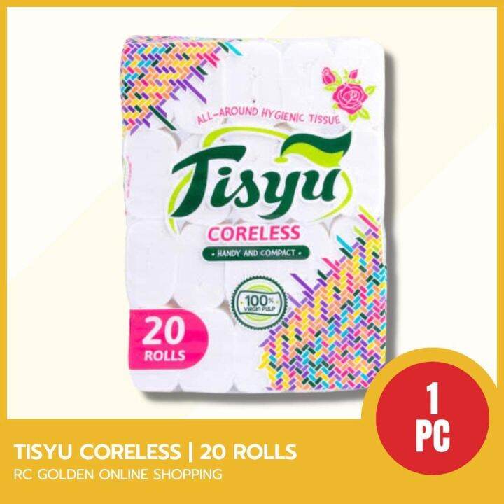 TISYU CORELESS BATHROOM TISSUE ( 20 ROLLS ) 2ply/ 30gsm | Lazada PH