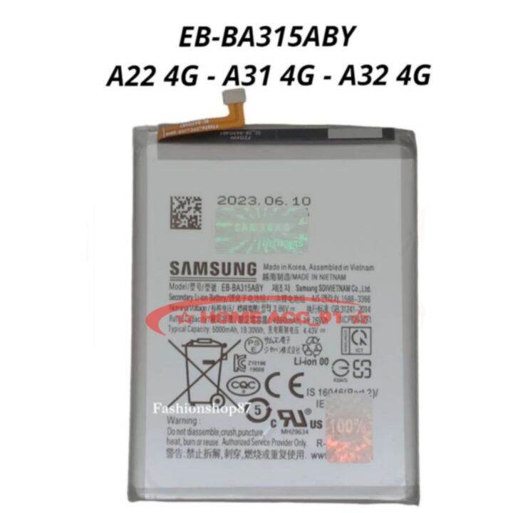 Baterai Batre Hp Samsung A31 / A315 / A32 / A325 / A22 Kualitas Ori 99% Battery Batrei Batrai ...