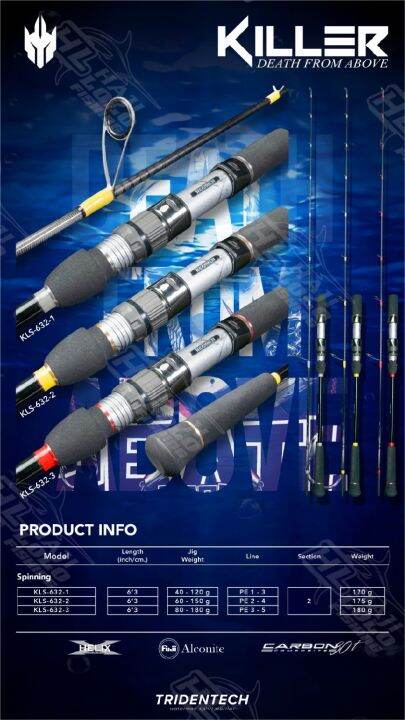 Rod / Joran Tridentech Killer KLS-632-2 | Lazada Indonesia