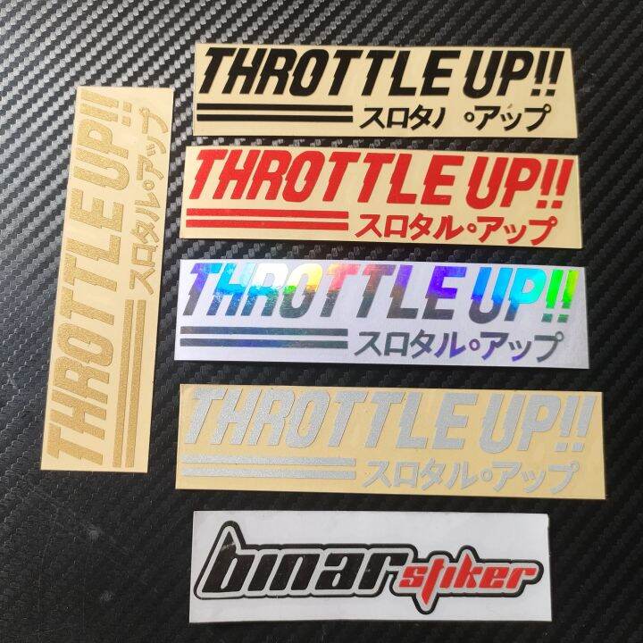STIKER CUTTING VISOR HELM THROTTLE UP | Lazada Indonesia