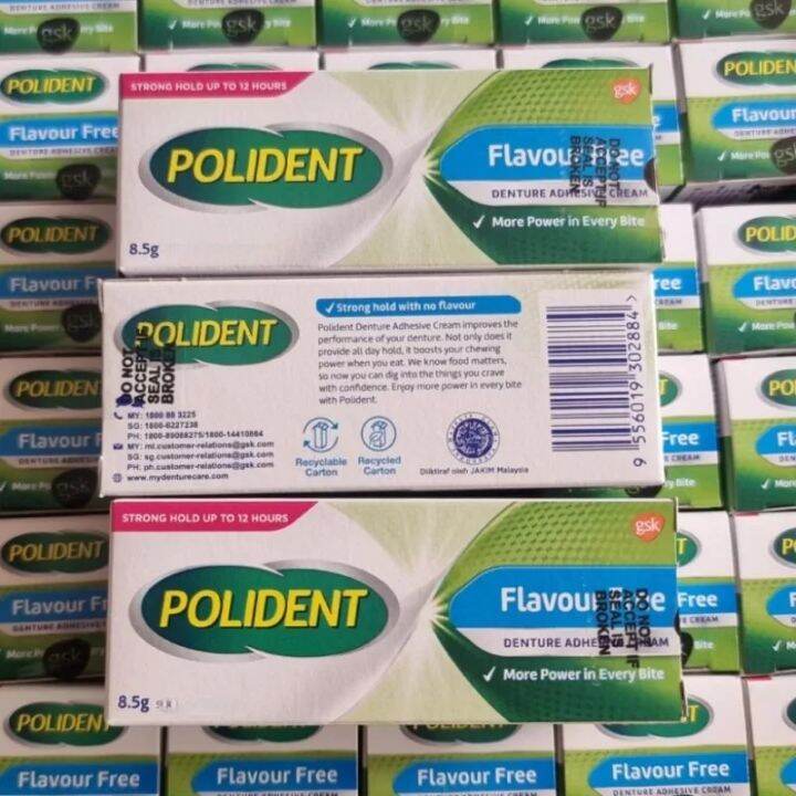 Polident Flavour Free Denture Adhessive Cream 8.5g | Lazada PH