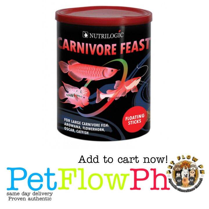 Nutrilogic Carnivore Feast floating sticks 950ml Fish Food | Lazada PH