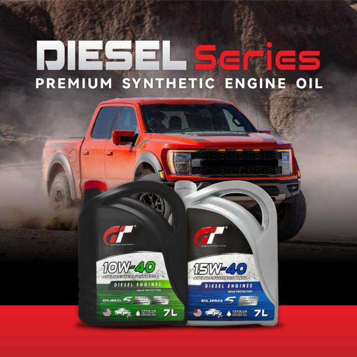 🇺🇸GT DIESEL 15W40 Multi Grade Mineral Engine Oil SG/CD 7L - 4X4 Pickup ...
