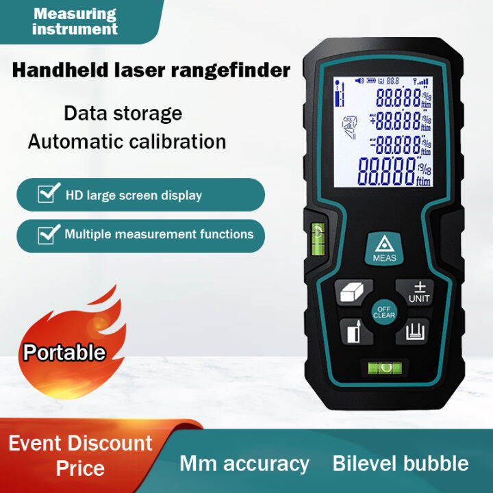 laser distance meter 40M 60M 80M 100M rangefinder trena laser tape ...