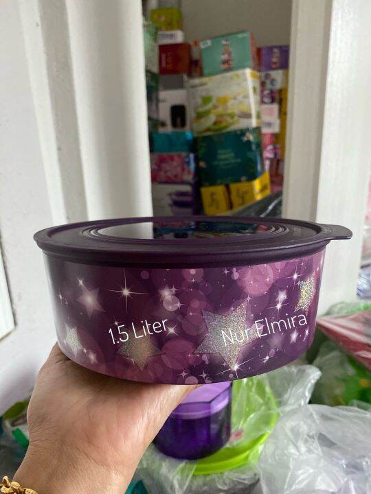 Tupperware baseline round ( 1 pcs) saiz 1.5 liter | Lazada