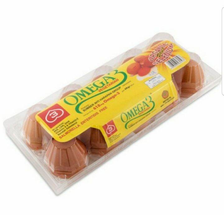 Telur Omega Telur Ayam Vegetarian Isi 10 Pcs | Lazada Indonesia