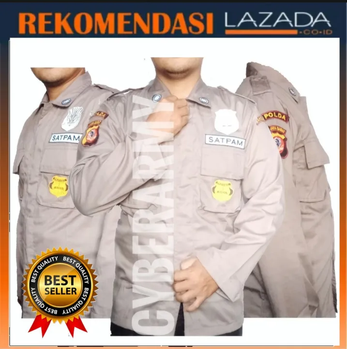 SERAGAM PDL SATPAM TERBARU + ATRIBUT | Lazada Indonesia