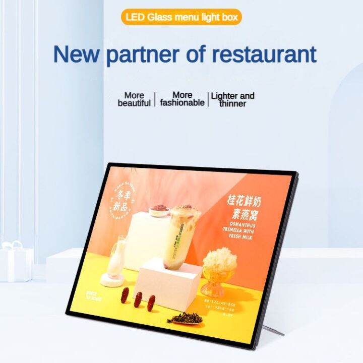Order board led light box menu board Milk Tea Restaurant Shop Signage ...