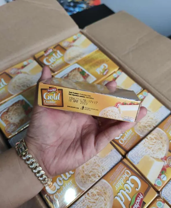 Prochiz gold cheddar exp 2023 250gram / keju rijek kemasan prochiz ...