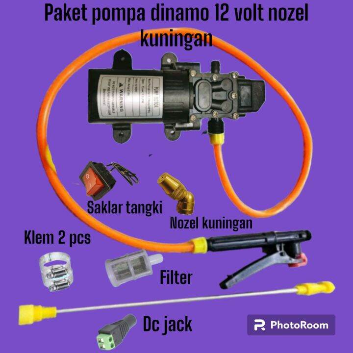 PAKET SPAYER SEMPROT HAMA TANAMAN DINAMO 12 VOLT | Lazada Indonesia