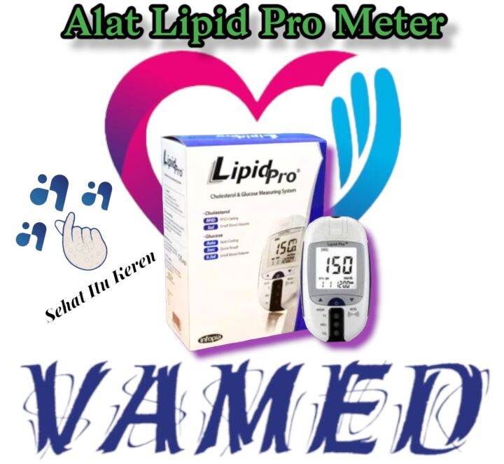 Alat Lipid Pro Test Meter / Alat Cek Cholesterol HDL Triglyceride LIpid ...