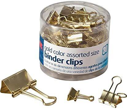 GOLDEN BINDER CLIP Set 32mm, 25mm, 19mm | Lazada PH