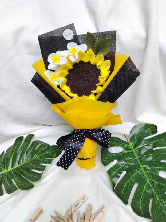 bucket bunga flanel matahari | Lazada Indonesia