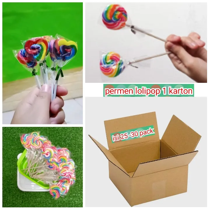 Permen Lolipop 1 karton/dus - isi 600 pcs- lebih murah | Lazada Indonesia