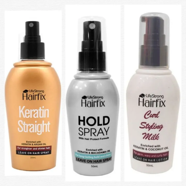 Hairfix Keratin Spray/Hold Spray/Curl Definning milk | Lazada PH