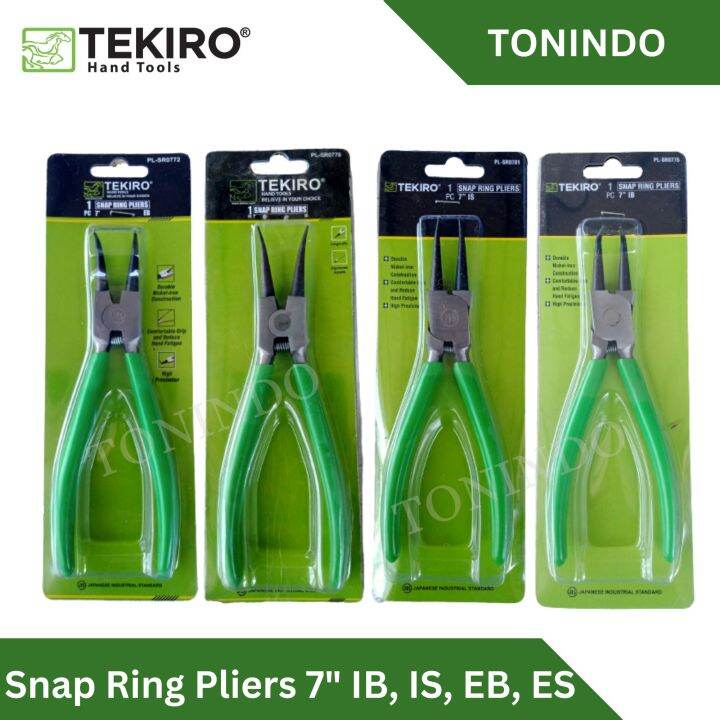 Tang Snap Ring 7 inch Tekiro Model IB (Bengkok Tutup) IS (Lurus Tutup ...