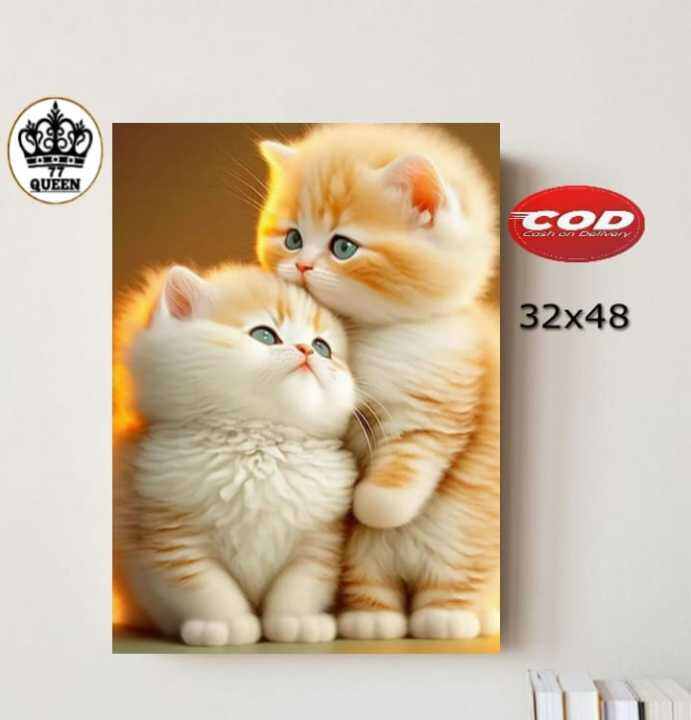 HIASAN DINDING POSTER TEMA KUCING/POSTER DINDING GAMBAR KUCING/POSTER ...