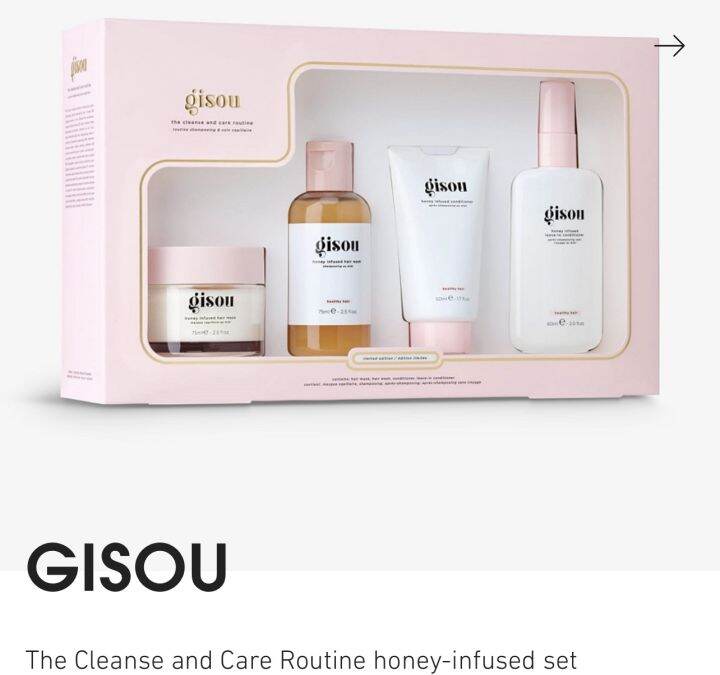 GISOU Honey Infused Hair Wash Gisou Shampoo/ GISOU Honey Infused Leave ...