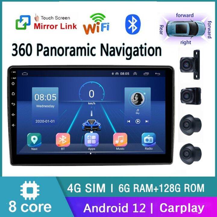 [6G+128G 8Core ]5760B Android 12.0 Car Stereo Bluetooth Double 2Din Car Multimedia MP5 Player ...