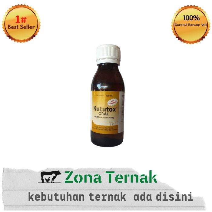 KUTUTOX ORAL 100 ML - obat kutu caplak pada sapi kambing domba hewan ...