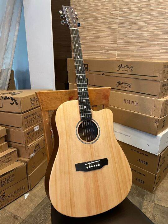 กีต้าร์โปร่ง Martinlee MD90c top solid ขนาด 41นิ้ว | Lazada.co.th