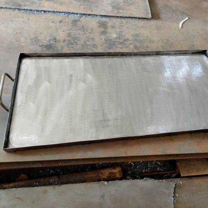 Loyang roti bakar 2 tungku tebal (burger, teppayaki, roti john, dll ...