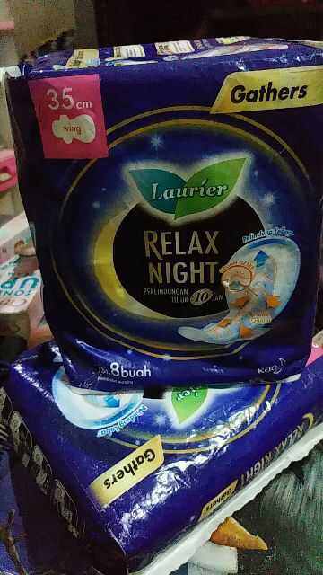 Laurier Relax Night wing 35cm isi 8 | Lazada Indonesia