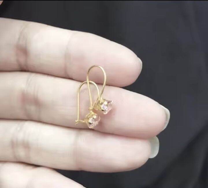 Anting desy warna emas lapis koin anti karat dan luntur tampah di sepuh ...